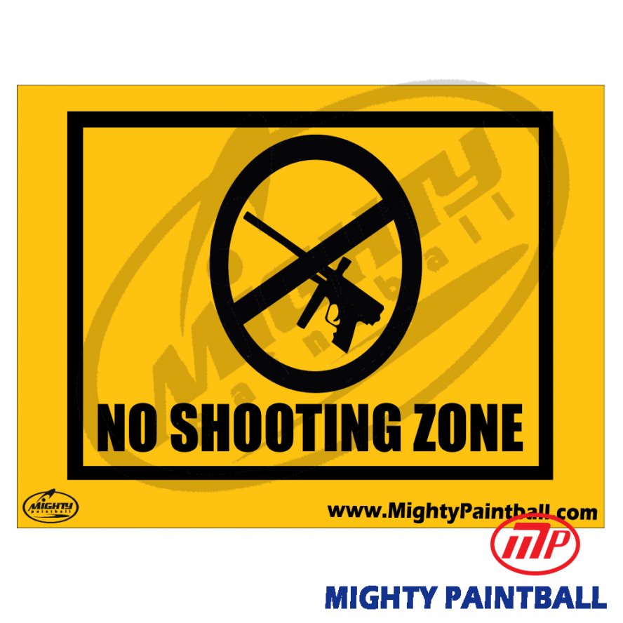 Safety Sign - Non Shooting Zone - Safety Sign - Non Shooting ...